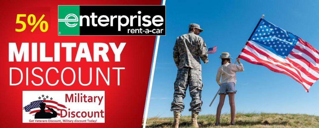 5% Off Base Enterprise Military Discount Code on Car Rentals